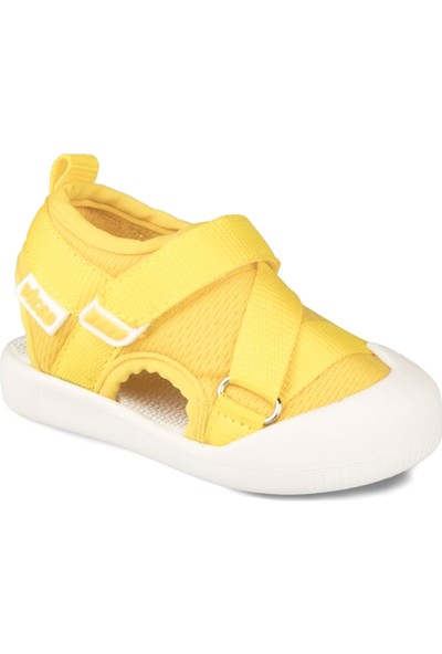 Vicco Lolipop Fileli Unisex İlk Adım Sarı Sandalet
