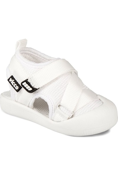 Vicco Lolipop Fileli Unisex İlk Adım Beyaz Sandalet