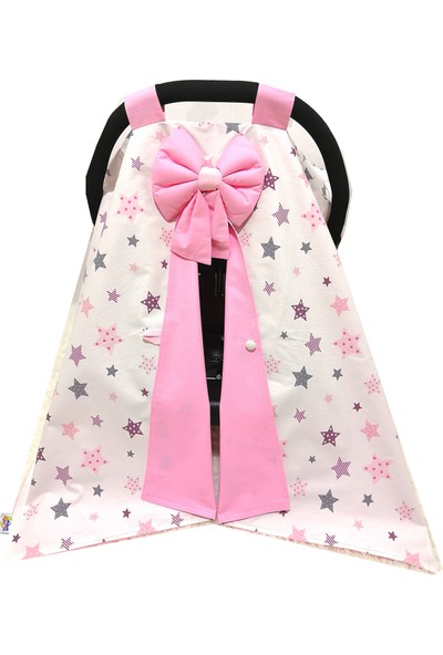 Bebekatölyesi Puset Örtüsü Karışık Yıldız Desenli Kombin Pembe Bebekatölyesi Puset Örtüsü Karışık Yıldız Desenli Kombin Pembe