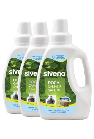 Siveno Doğal Çamaşır Sabunu 3 x 750 ml