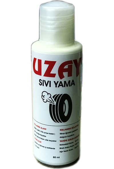 Uzay Motosiklet Lastik Tamir Kiti Sıvı Yama 80 ml Uzay Motosiklet Lastik Tamir Kiti Sıvı Yama 80 ml