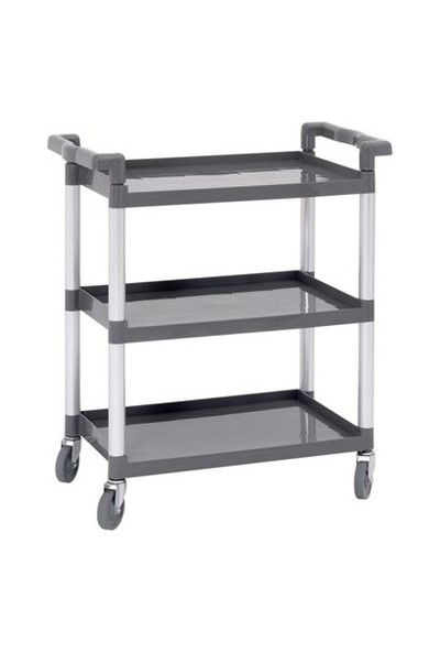 Arveka Etrafıaçık Plastik 3 Katlı Servis Arabası 91 x 56 x 76 cm