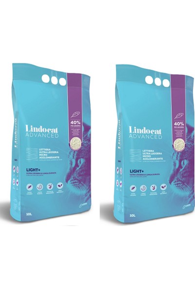 Lindocat Laviosa Ultra Light Bentonit Kedi Kumu 10 lt x 2 Adet