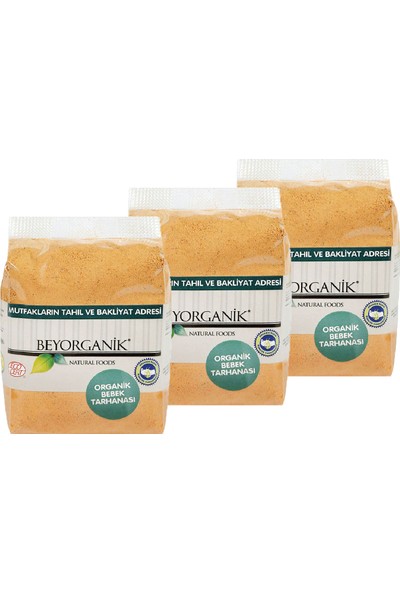 Beyorganik Organik Bebek Tarhanası 3 Adet 500 gr