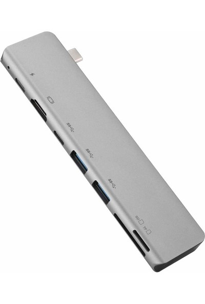 Orite Macbook Uyumlu Type-C To 4K 1080p HDMI Ultra HD 2* Type-C 2* USB 3.0 SD/ TF Kart Okuyucu Tek Girişli 7IN1 Çevirici Hub Adaptör Orite Macbook Uyumlu Type-C To 4K 1080p HDMI Ultra HD 2* Type-C 2* USB 3.0 SD/ TF Kart Okuyucu Tek Girişli 7IN1 Çevirici Hub Adaptör