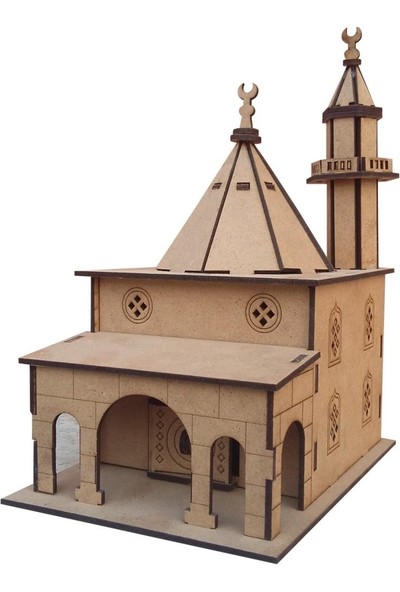Okutan Hobi Ahşap Maket Cami 13.5 x 23 cm Okutan Hobi Ahşap Maket Cami 13.5 x 23 cm
