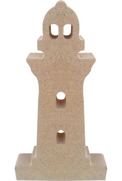 Okutan Hobi Ahşap Deniz Feneri Biblo 9.5 x 17 cm