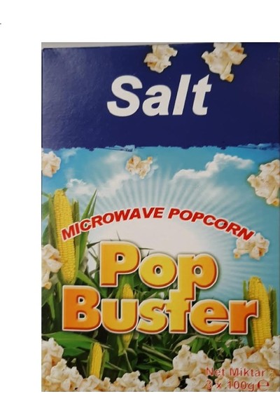 Pop Buster Mikdodalgada Patlamış Mısır 3 x 100 gr Pop Buster Mikdodalgada Patlamış Mısır 3 x 100 gr
