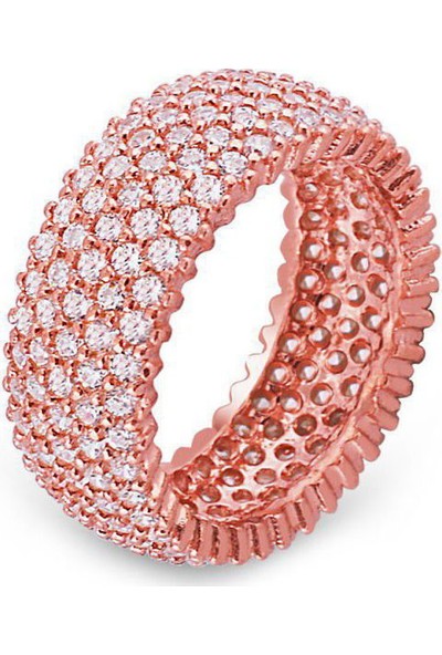 Takı Dükkanı Beş Sıra Tam Tur Taşlı Bayan Gümüş Yüzük Alyans tgy09 Takı Dükkanı Beş Sıra Tam Tur Taşlı Bayan Gümüş Yüzük Alyans tgy09