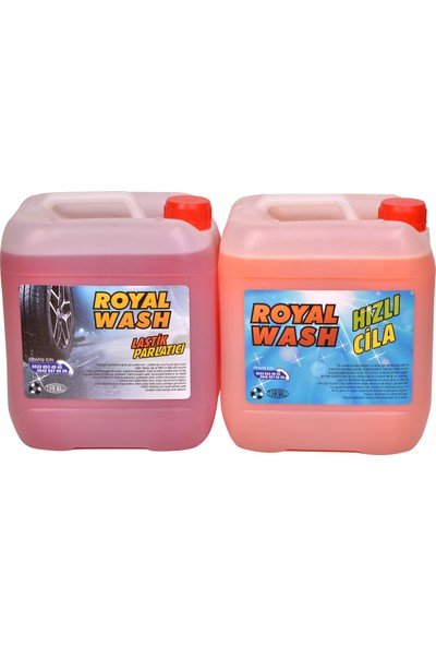 Royalwash Lastik Parlatıcı + Hızlı Cila 2'li Set