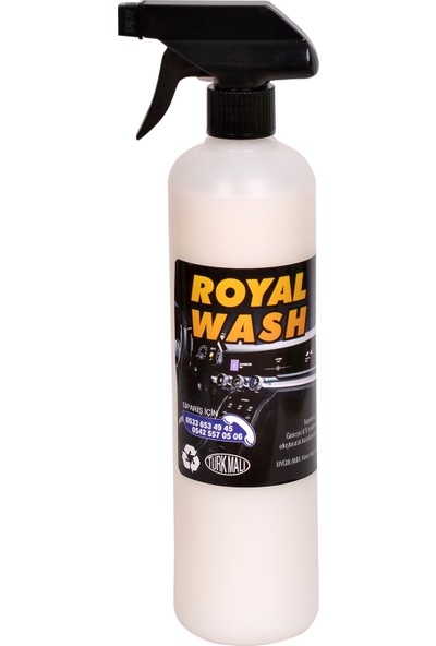 Royalwash Torpido Parlatıcı Süt 1000 ml + Uygulama Süngeri Royalwash Torpido Parlatıcı Süt 1000 ml + Uygulama Süngeri