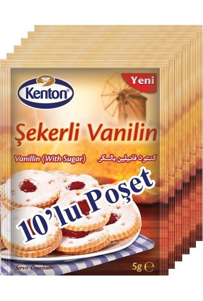 Kenton Hamur Şekerli Vanilin 10'lu