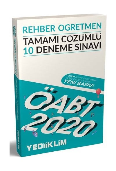 Yediiklim Yayınları 2020 KPSS ÖABT Rehber Öğretmen Tamamı Çözümlü 10 Deneme Sınavı Yediiklim Yayınları 2020 KPSS ÖABT Rehber Öğretmen Tamamı Çözümlü 10 Deneme Sınavı