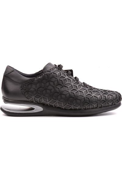 Callaghan Siyah Lastik Bağcıklı Desenli Erkek Spor Ayakkabı Callaghan Siyah Lastik Bağcıklı Desenli Erkek Spor Ayakkabı