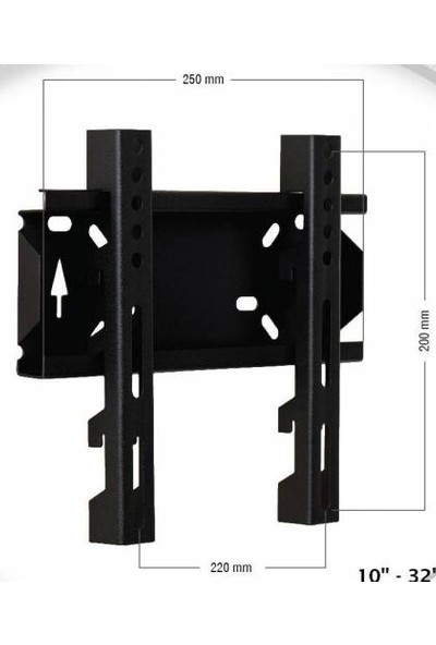 Vontech VT22S 10-32 inç LCD LED TV Sabit Askı Aparatı Vontech VT22S 10-32 inç LCD LED TV Sabit Askı Aparatı
