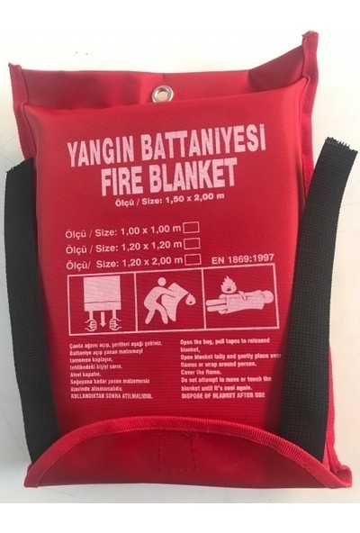 Fire Blanket Yangın Battaniyesi 150 x 200 cm Fire Blanket Yangın Battaniyesi 150 x 200 cm