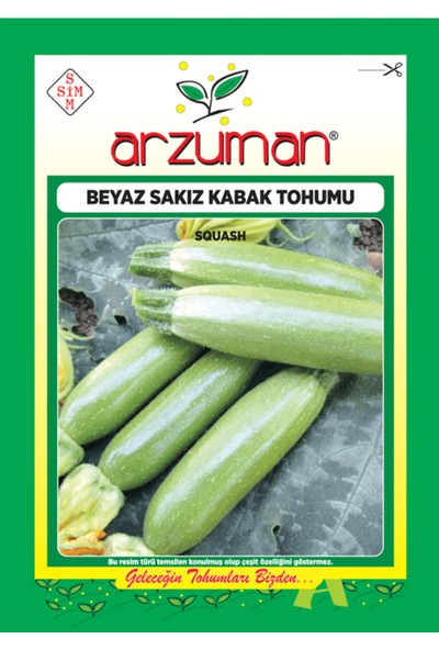 Arzuman Sebze Beyaz Sakız Kabak Tohum 10 gr Arzuman Sebze Beyaz Sakız Kabak Tohum 10 gr