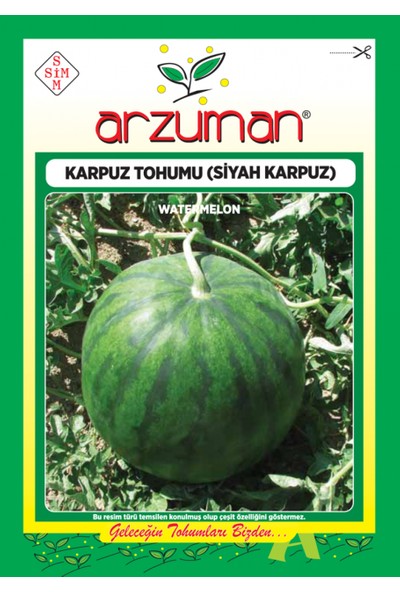 Arzuman Meyve Siyah Karpuz Tohum 10 gr