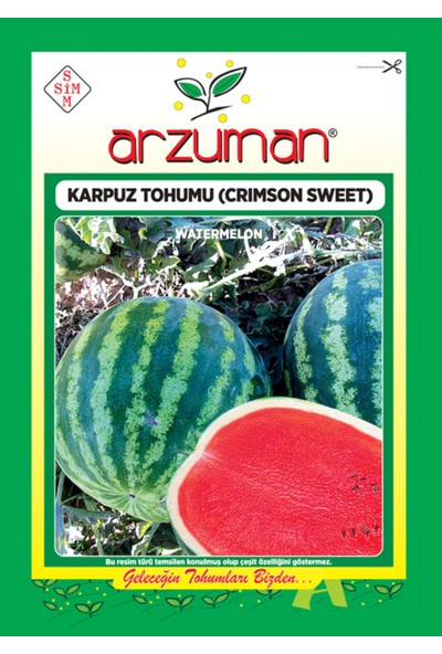Arzuman Meyve Karpuz Tohum Crimson Sweet 10 gr