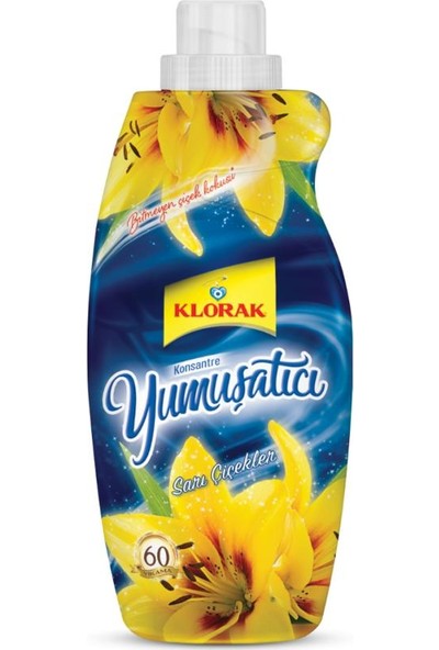 Klorak Sarı Çiçekler Konsantre Yumuşatıcı 1440 ml Klorak Sarı Çiçekler Konsantre Yumuşatıcı 1440 ml