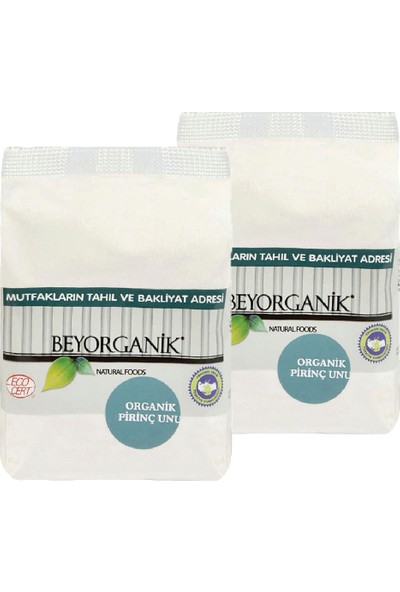 Beyorganik Organik Pirinç Unu 500 gr x 2'li