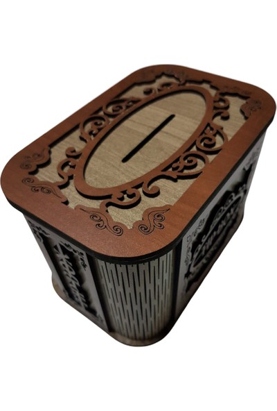 Kara Koç Tip Box Tip Kutusu Ahşap Anahtarlı Kumbara Kara Koç Tip Box Tip Kutusu Ahşap Anahtarlı Kumbara