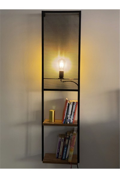 Weblonya Kitaplıklı Lambader Aplik Duvar Rafı Weblonya Kitaplıklı Lambader Aplik Duvar Rafı