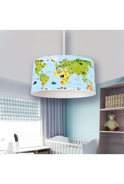 Bebişim Halı Haritralı Desenli Sarkıt Avize Bebişim Halı Haritralı Desenli Sarkıt Avize