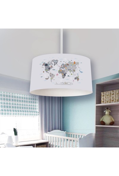 Bebişim Halı Haritalı Desenli Sarkıt Avize Bebişim Halı Haritalı Desenli Sarkıt Avize