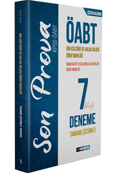 Yedi Beyza Yayınları Öabt 2020 Din Kültürü ve Ahlak Bilgisi 7 Detaylı Çözümlü Deneme Yedi Beyza Yayınları Öabt 2020 Din Kültürü ve Ahlak Bilgisi 7 Detaylı Çözümlü Deneme