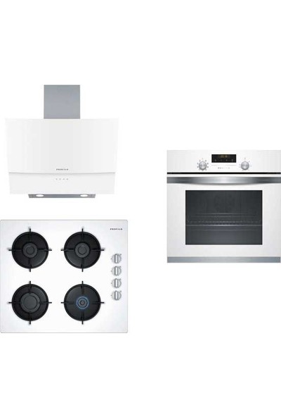 Profilo Whitestar Ankastre Set Beyaz ( FRMA125C Fırın OO36P2B10D Ocak DVE6G520 Davlumbaz )