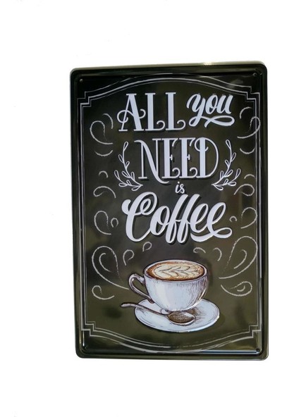 Cajuart Kahve Temalı Retro 20 x 30 cm cm Metal Plaka Metal Tablo Süs Cajuart Kahve Temalı Retro 20 x 30 cm cm Metal Plaka Metal Tablo Süs