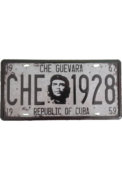 Cajuart Che Guevara Gri Renk 15 x 30 cm cm Metal Plaka Metal Tablo Cajuart Che Guevara Gri Renk 15 x 30 cm cm Metal Plaka Metal Tablo