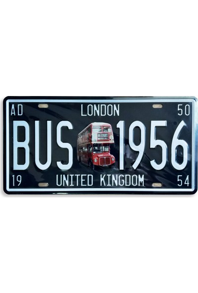 CajuArt London Otobüs Temalı Metal Plaka Duvar Metal Tablo Süs 15X30 cm CajuArt London Otobüs Temalı Metal Plaka Duvar Metal Tablo Süs 15X30 cm