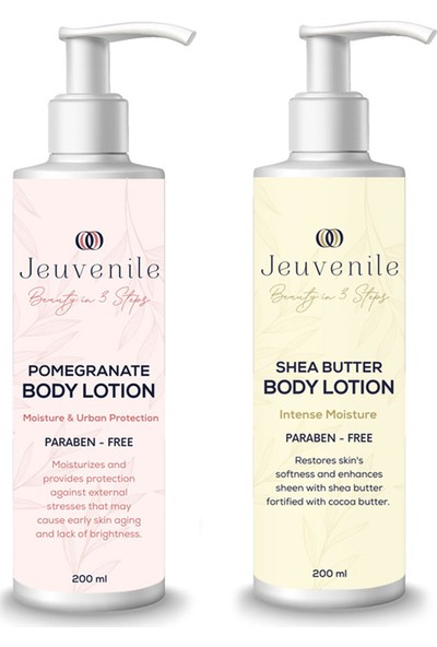 Jeuvenile Vücut Losyonu Seti 2'li (Nar Özü + Shea Butter) Jeuvenile Vücut Losyonu Seti 2'li (Nar Özü + Shea Butter)