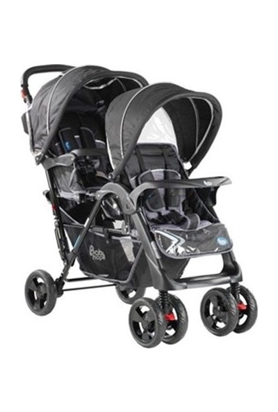 BabyHope P 738 Arka Arka İkiz Bebek Arabası