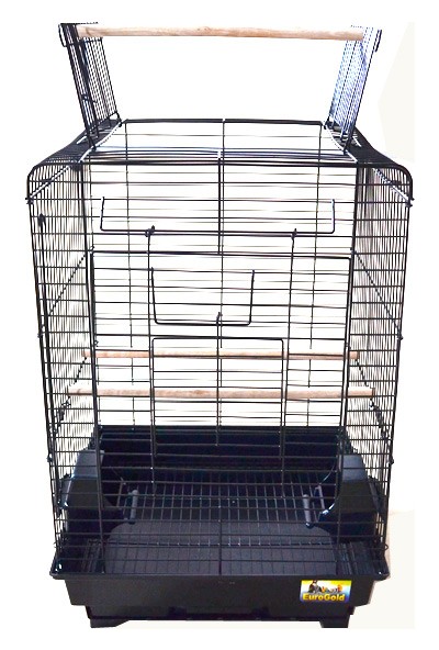 Qh Pet Cage Papağan Kafesi Siyah 40,5X40,5X59,5 (4) Qh Pet Cage Papağan Kafesi Siyah 40,5X40,5X59,5 (4)