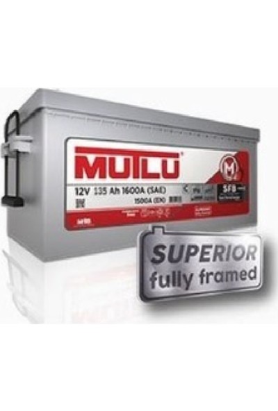 Mutlu 12 Volt 135 Amper SFB Akü