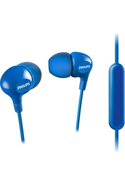 Philips SHE3555BL Kablolu Kulak İçi Mikrofonlu Kulaklık – Mavi