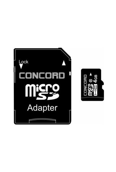 Concord 4GB Hafıza Kartı Micro SD Class 6 adaptörlü C-M4 Concord 4GB Hafıza Kartı Micro SD Class 6 adaptörlü C-M4