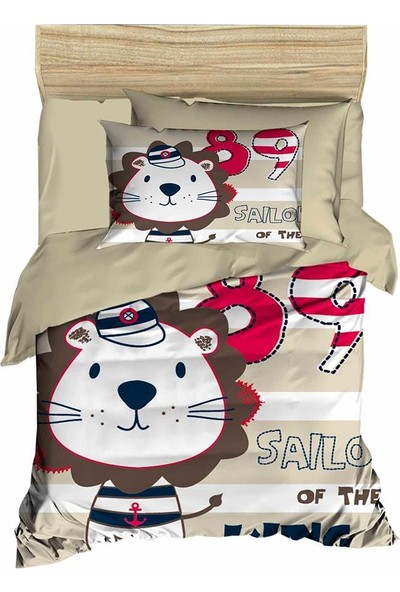 Çeyiz Diyarı Dijital Baskılı 3D Bebek Nevresim Takımı Sailor Kahve