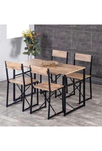 Weblonya Atlantik Mutfak Masası Yemek Masası Takımı 5132