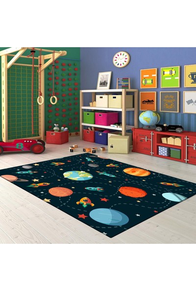 Homefesto Özel Tasarım Dekoratif Kaymaz Taban Yıkanabilir Trend Halı