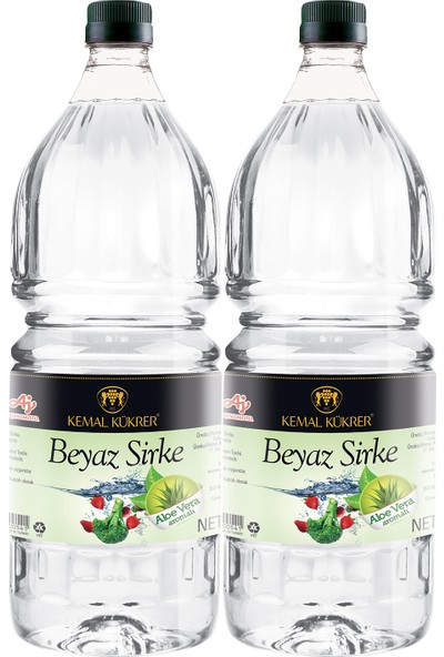 Kemal Kükrer Beyaz Sirke Aloe Vera 2 lt 2'li Kemal Kükrer Beyaz Sirke Aloe Vera 2 lt 2'li