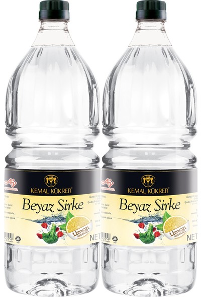 Kemal Kükrer Beyaz Sirke Limon 2 lt 2'li Kemal Kükrer Beyaz Sirke Limon 2 lt 2'li