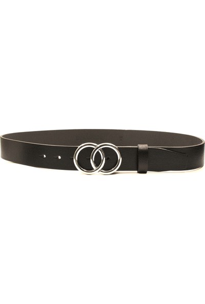 Livize Çift Halka Tokalı Kadın Kemeri Hakiki Deri 4cm Livize Çift Halka Tokalı Kadın Kemeri Hakiki Deri 4cm