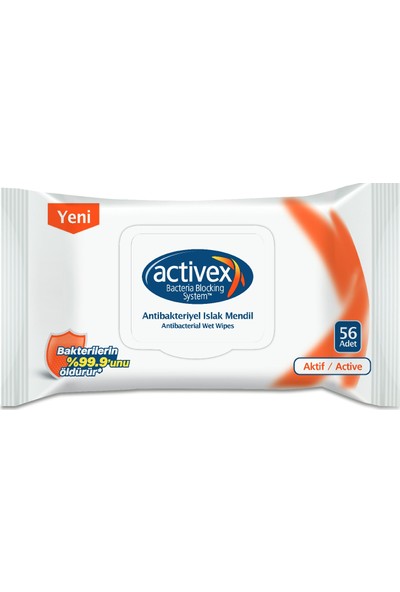 Activex Antibakteriyel Islak Mendil Aktif 56 Yaprak
