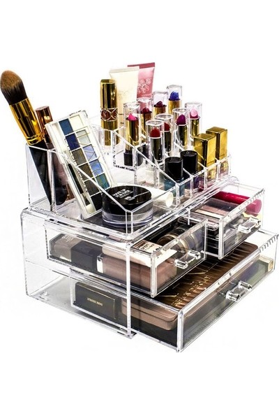 Meleni Home 2 Katlı Çekmeceli Makyaj Kozmetik Takı Düzenleyici Organizer Meleni Home 2 Katlı Çekmeceli Makyaj Kozmetik Takı Düzenleyici Organizer