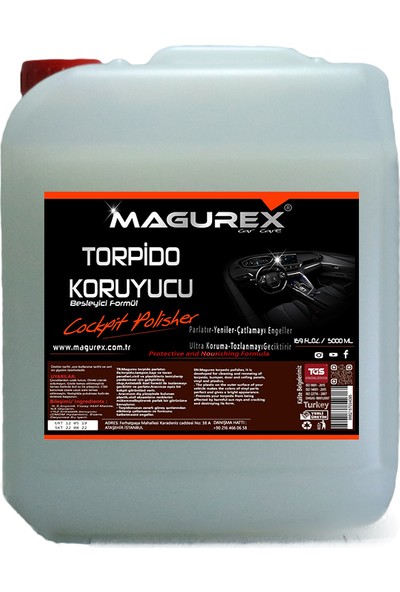 Magurex Torpido ve Plastik Koruyucu (Antistatik) 5 lt Magurex Torpido ve Plastik Koruyucu (Antistatik) 5 lt