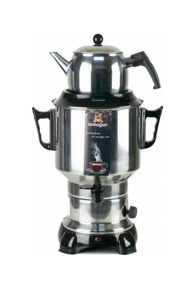 Armağan 6 Litre Demlikli Çay Makinesi & Çay Otomatı & Semaver Armağan 6 Litre Demlikli Çay Makinesi & Çay Otomatı & Semaver